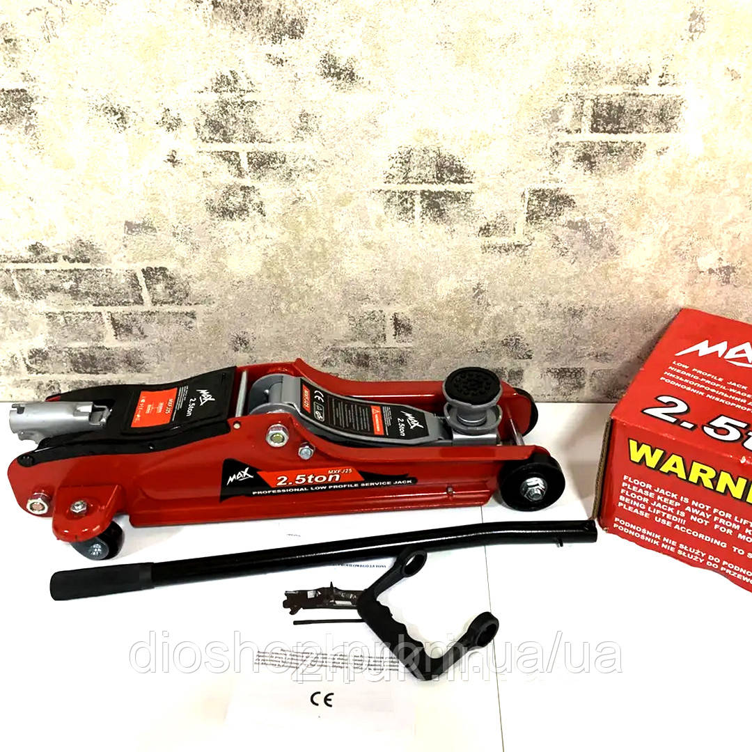 Домкрат 2т, Домкрат механический 2 т, Домкрат подкатной 2.5 тонны 2.5т MAX (Польша), SLK (ID ...