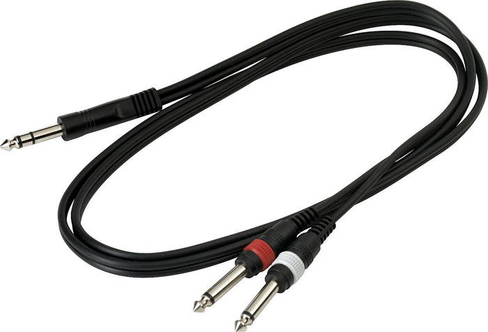 Інсертний кабель ROCKCABLE RCL20922 D4 Patch Cable - TRS Jack to 2 x TS ...