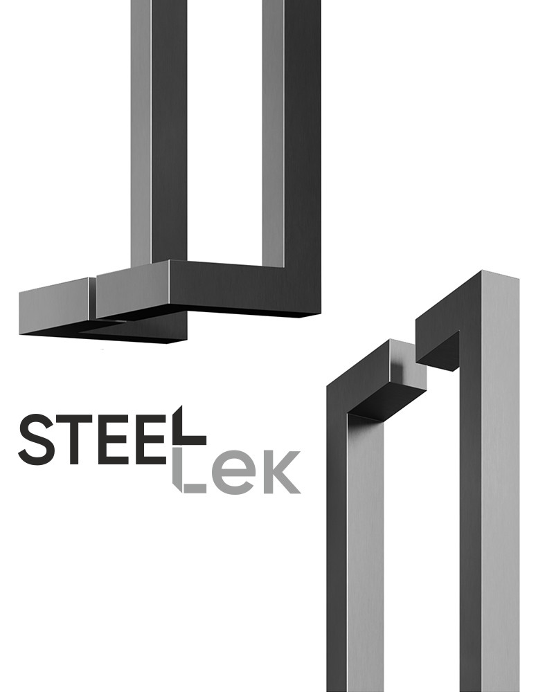 Дверные ручки-скобы SteelTek G101 25х25х1,5мм черный (Украина) купить ...