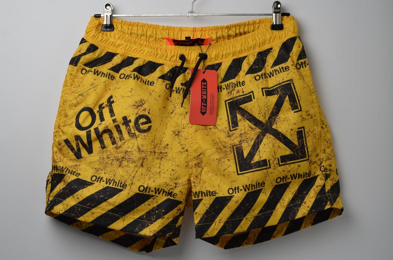 Плавки OFF-WHITE Yellow плавальні шорті офф вайт шорти плавальні ...