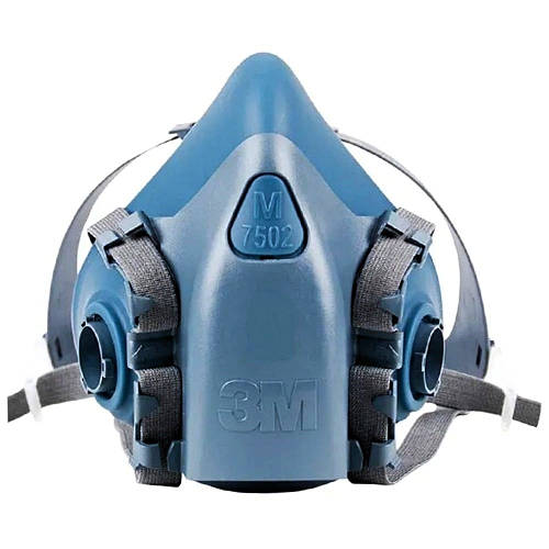 Силиконовая полумаска без фильтров 3M 7502 размер M (ID#1483351031 ...
