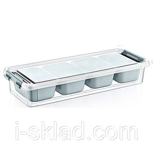 Контейнер Hobby life 3,5 л с 4 ячейками 02 1066 Белый (ID#1987890033 ...