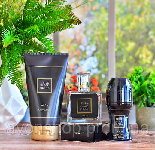 Женский набор Avon Little Black Dress из 3-х продуктов (черное платье ...