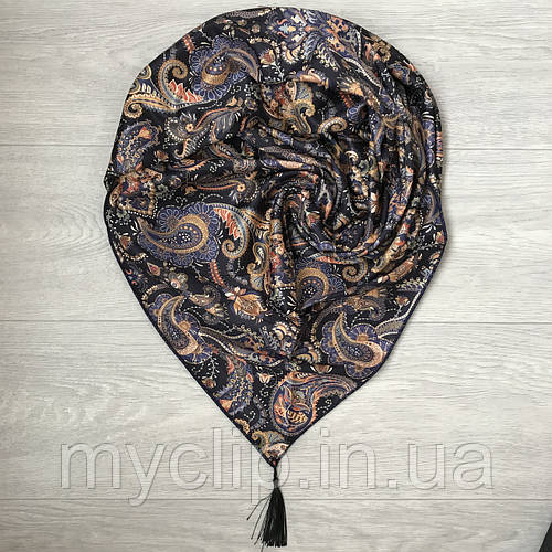 Женский платок зимний на флисе. Теплая натуральная косынка. Турецкий ...