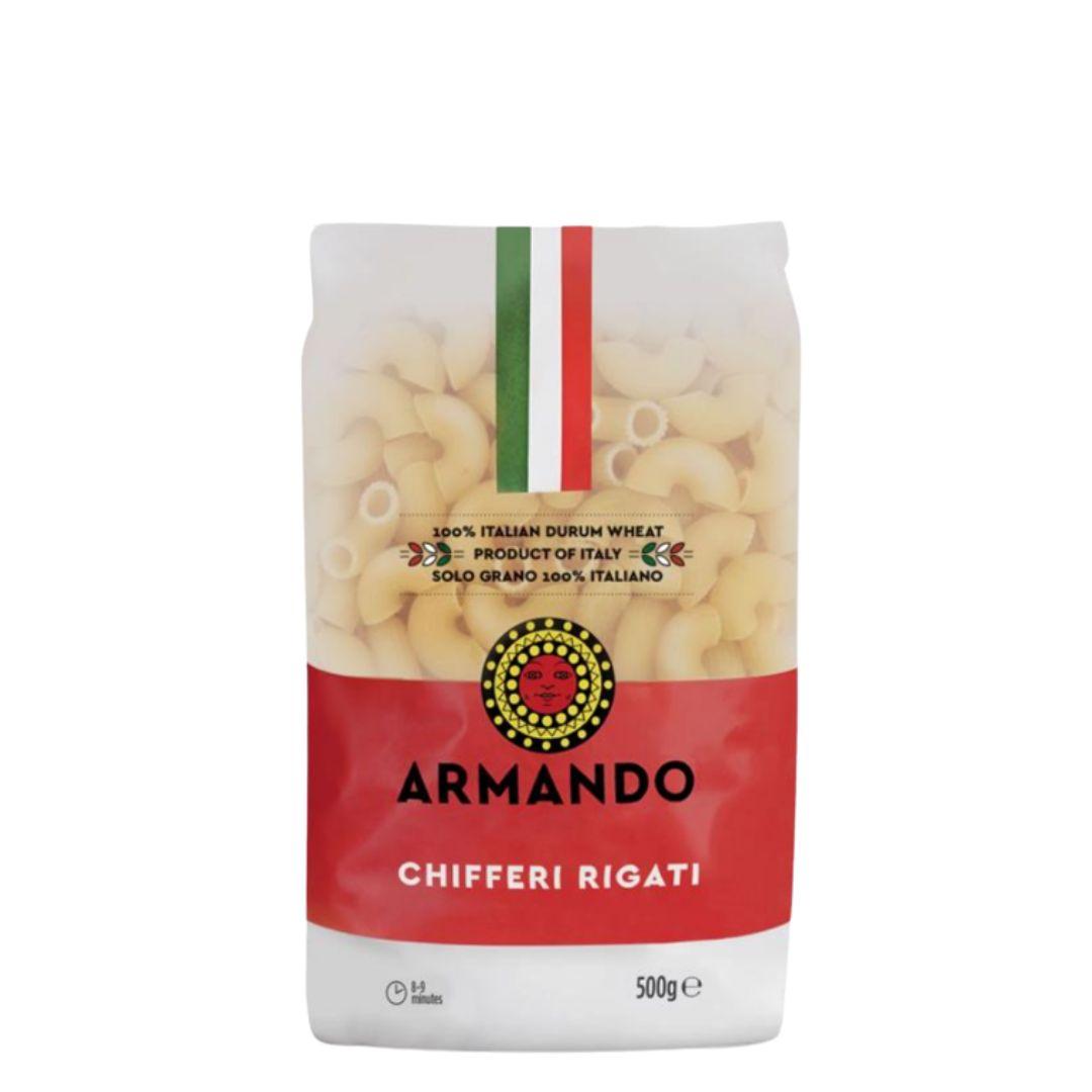 Купить Макароны ARMANDO CHIFFERI RIGATI, 500 г, 12 шт/ящ, цена 53 ...