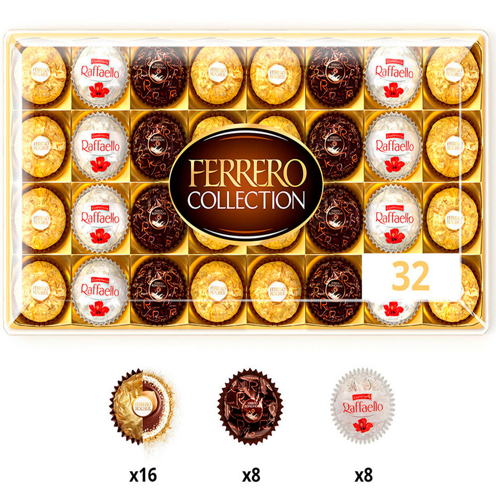 Цукерки Ferrero COLLECTION, 359 г (32 цукерки) (ID#1970338277), ціна ...