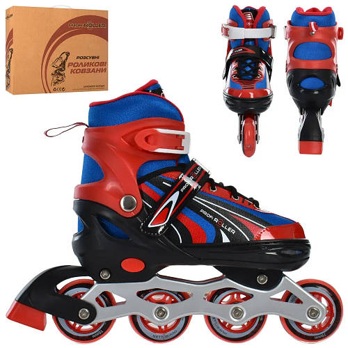 Раздвижные ролики Profi Roller A4146-L-R, переднее колесо светится ...