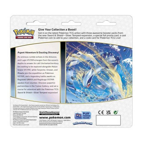 Покемон Бустер Pokémon TCG: Sword & Shield-Silver Tempest 3 Booster ...