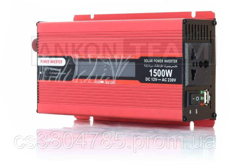 Купить Инвертор AC/DC-12V/220V, 1500/3000W, LCD экран, 1хUSB 2.1A, одна розетка #ATPI-3, цена ...