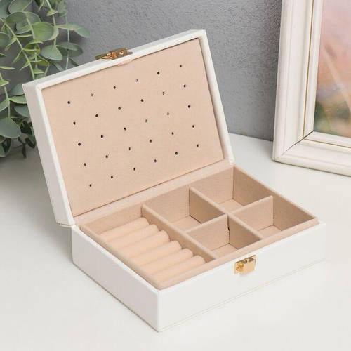Скринька для зберігання прикрас органайзер для біжутерії скриня для прикрас 16 5 х 11 5 х 8 см