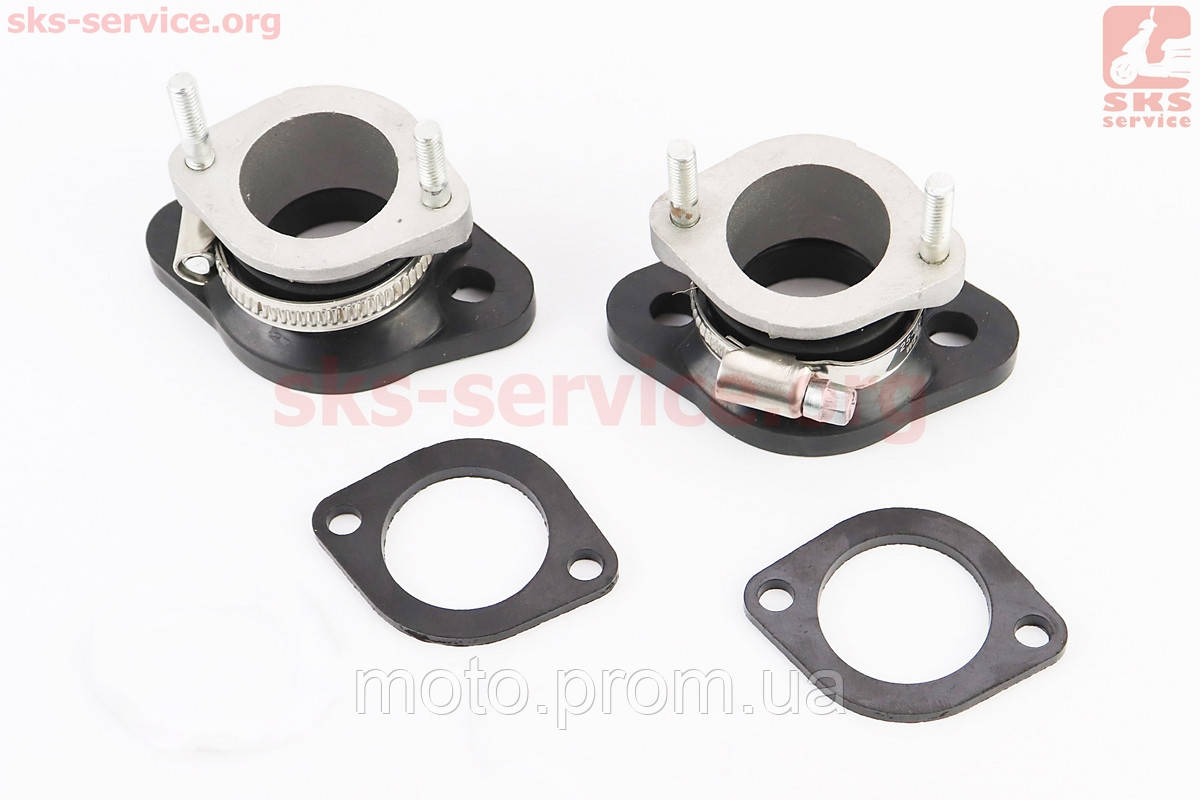 Переходник карбюратора для PZ-30 к-кт 2шт МТ, УРАЛ + прокладки (341467 ...