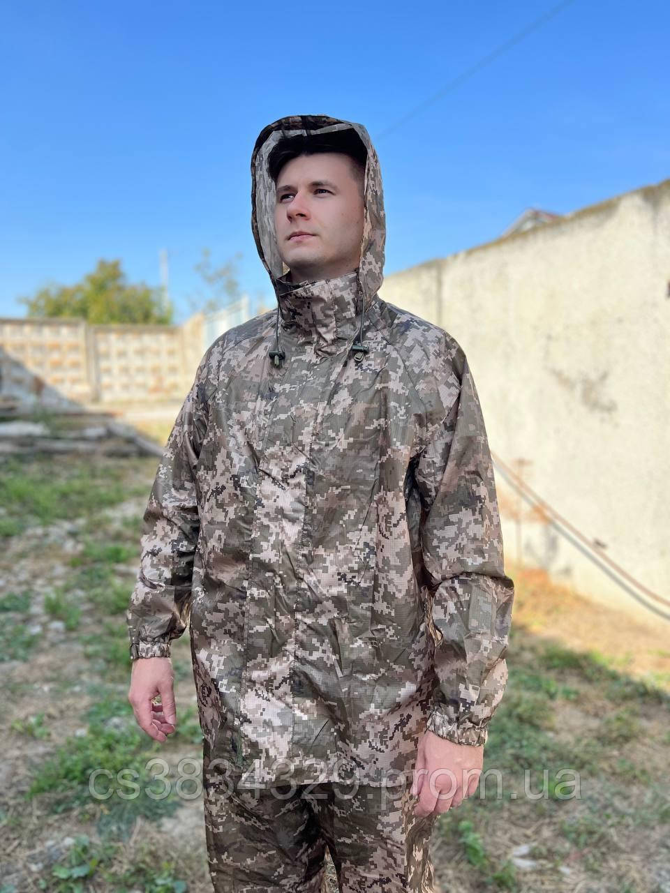 Костюм пиксель, дождевик, костюм защита от дождя камуфляж мужской (ID ...