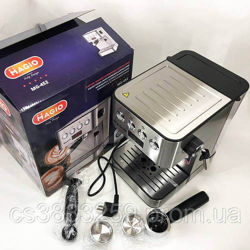 Купить Кофеварка рожковая еспресо/капучино Magio MG-452 IK-791 850 Вт, цена 4998 ₴ — Prom.ua (ID ...