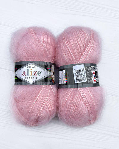 Пряжа Alize Mohair Classic - 271 нежно-розовый (ID#1983555224), цена ...