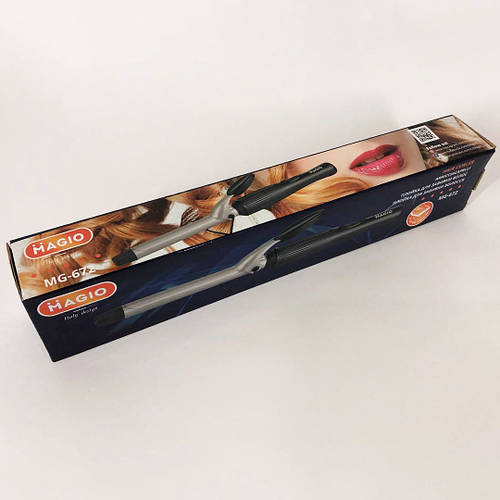 Компактный утюжок гофре MAGIO MG-672, Стайлер для объема волос, Насадка QI-989 для локонов (ID ...