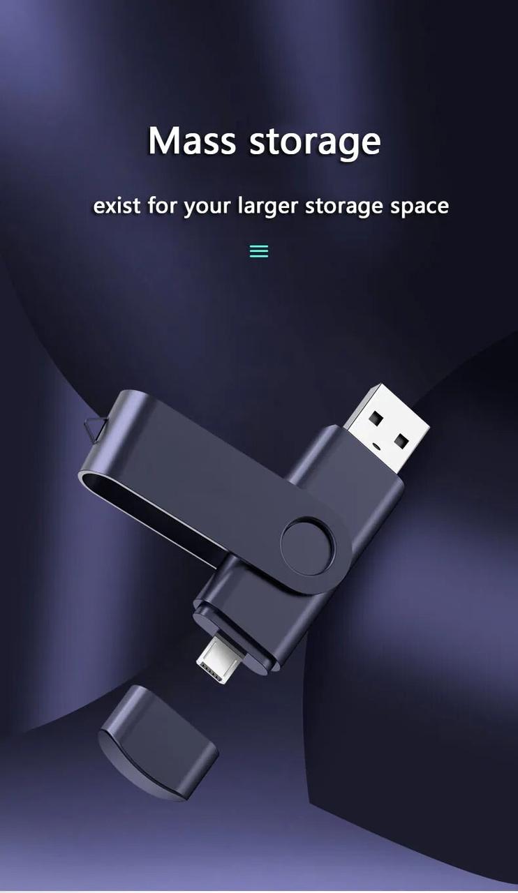 Флеш-накопитель на 2 ТВ USB Tupe-C, 2 в 1 (ID#1989757425), цена: 577.22 ...