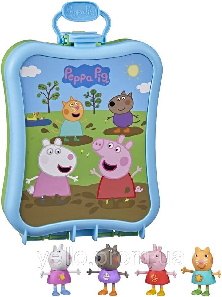 Peppa Pig Toys Набір Peppas Carry Along Friends,4 фігурки з футляром ...