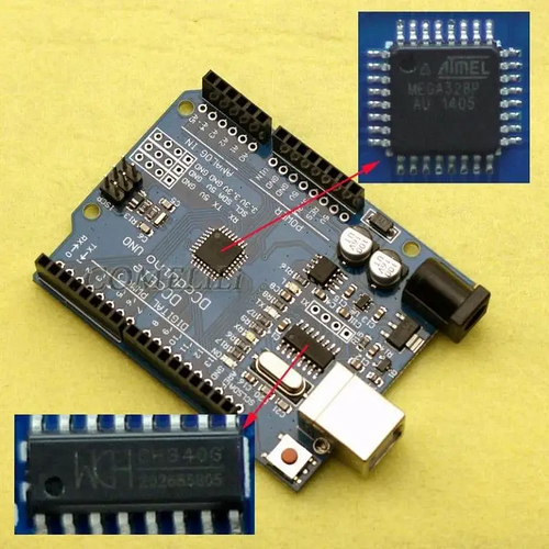 Arduino UNO R3 (ATmega328 + CH340G) [#F-7] (ID#1990862828), цена: 165 ₴, купить на Prom.ua