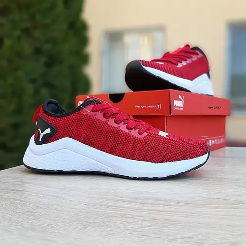 Женские кроссовки Puma Пума Hybrid, сетка, пена, красные с белым. 40 ...