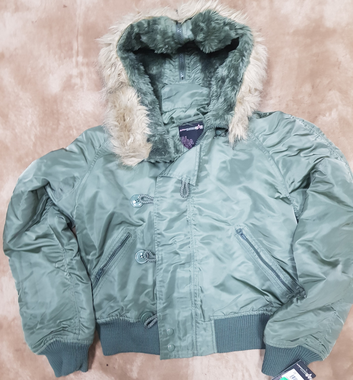 Женская куртка аляска короткая N2B Alpha Industries Susie олив (ID#1992034700), цена: 4200 ...