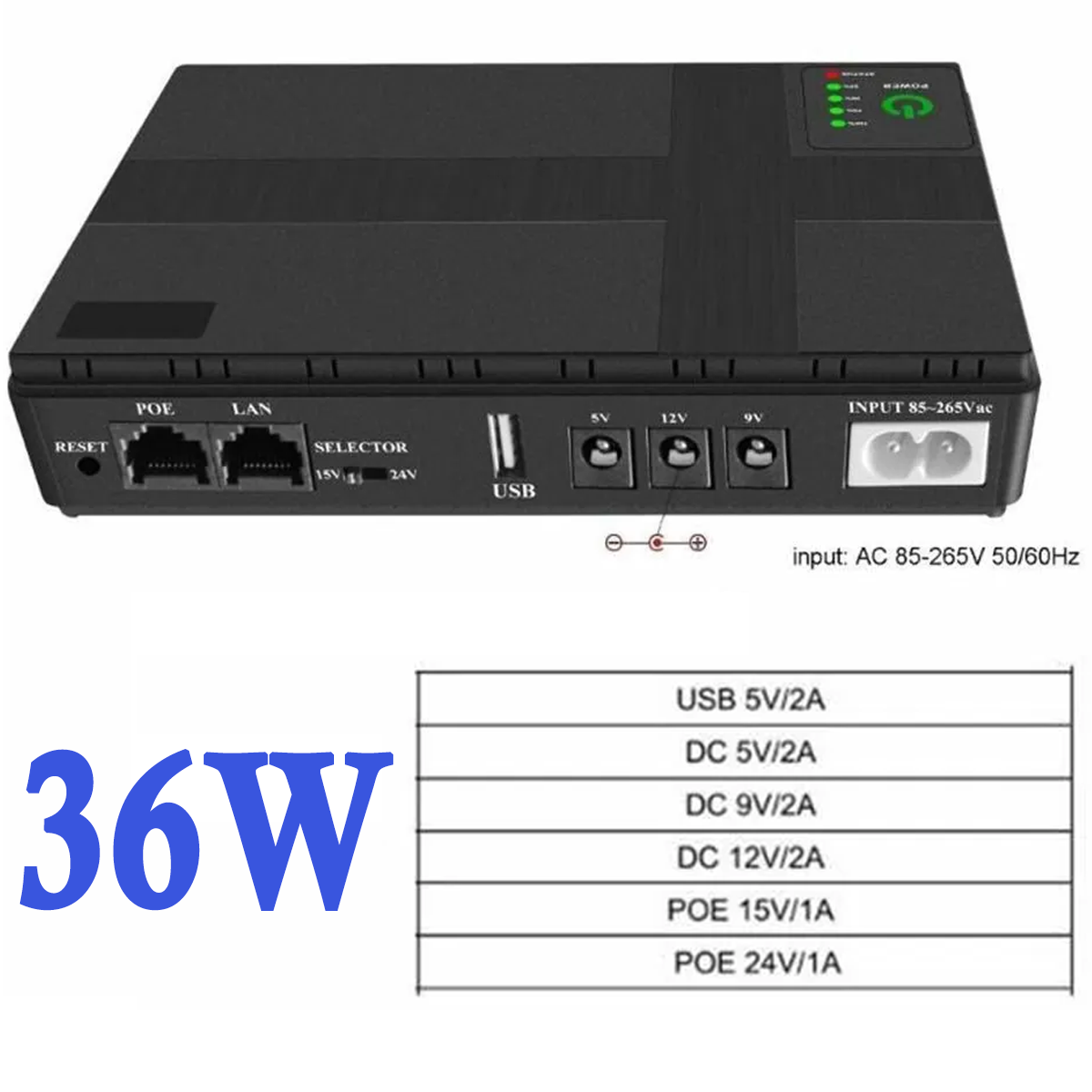 Бесперебойник для роутера 5V/9V/12V 36 Вт 10400mAh UPS Energy Mini ...