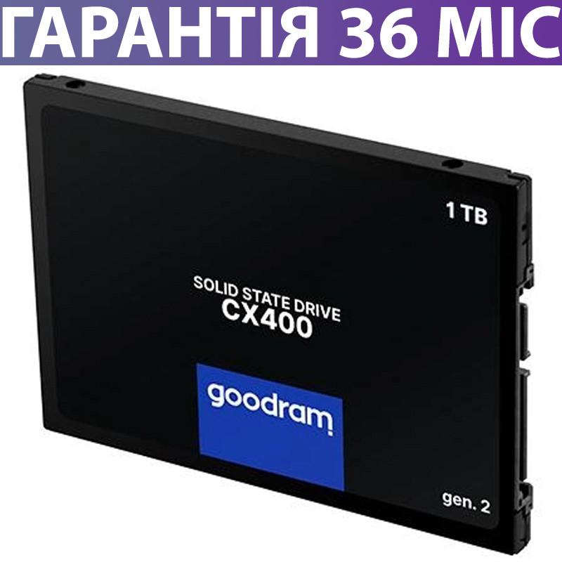 1TB SSD диск Goodram CX400, твердотільний ссд 2.5" накопичувач 1 Тб для ...