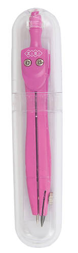 Циркуль ZiBi NEON у твердому футлярі рожевий ZB.5320NN-10 KM, код ...