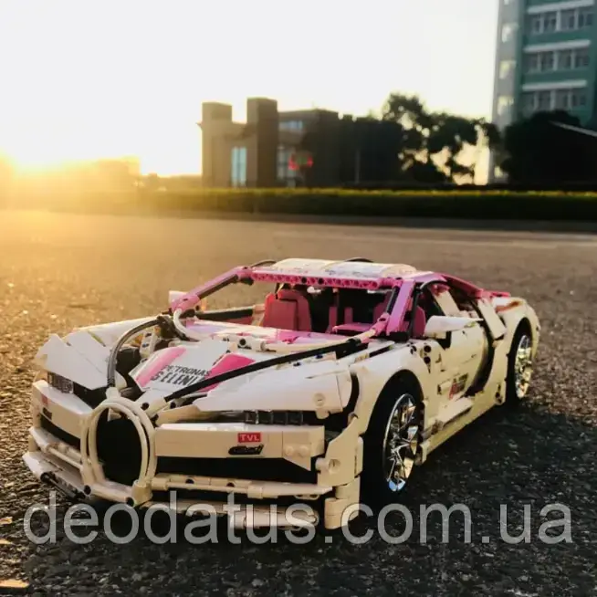 Конструктор автомобіль Technology 007 Bugatti Chiron Pink 3618 деталей ...