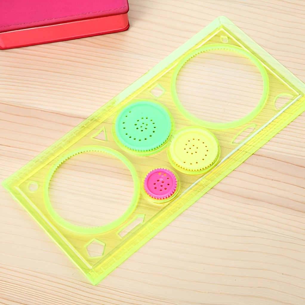 Лінійка-трафарет Spiral Drawing Жовта (TY-096-3): продаж, ціна у Дніпрі ...