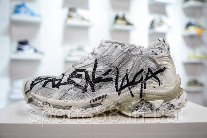 Eur35-46 BALENCIAGA Runner Graffiti мужские женские кроссовки ...