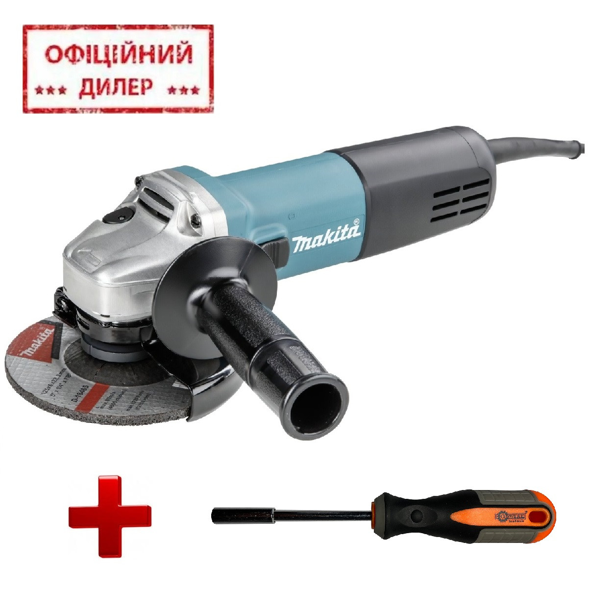 Кутова шліфмашина Makita 9558HNG + ПОДАРУНОК Викрутка бітотримач (ID ...