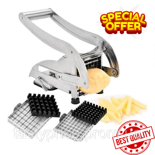 Картофелерезка Potato Chipper Овощерезка Картофелерезка стальная с 2 ...