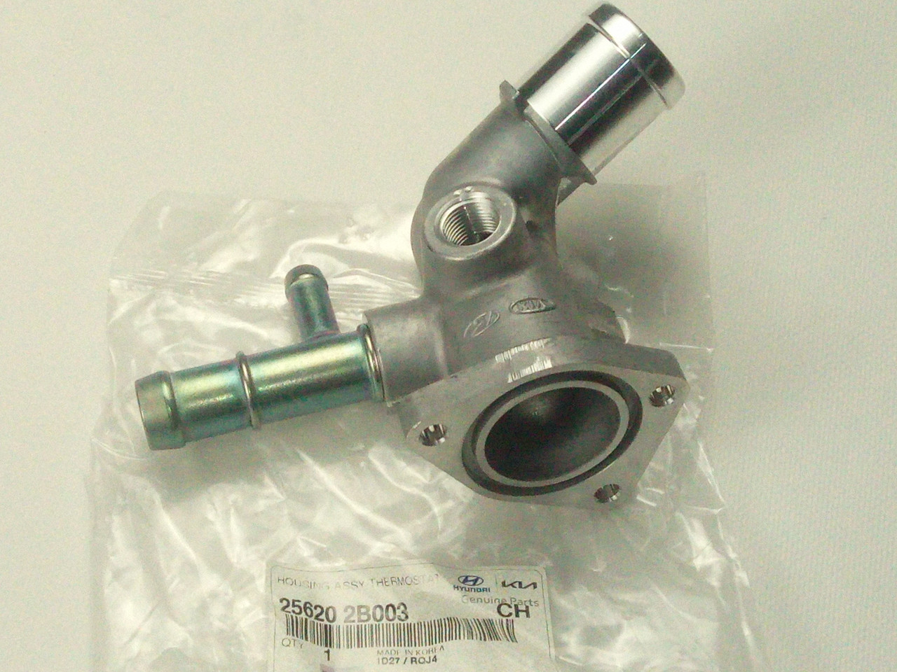 Корпус термостата Hyundai/KIA, MOBIS (256202B003) фланец (25620-2B003 ...