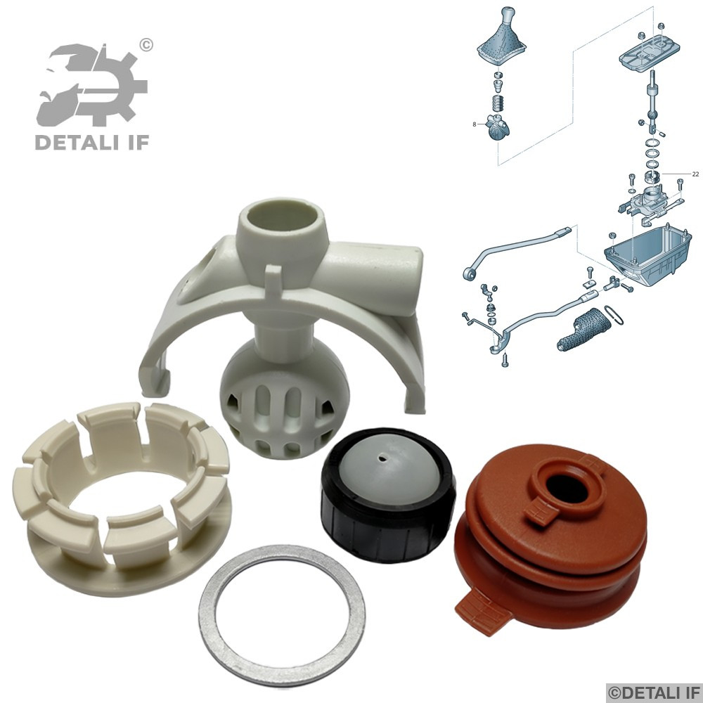 Ремкомплект куліси кпп ручки передач A6 C5 Audi 8D0711279 8D0798151 ...