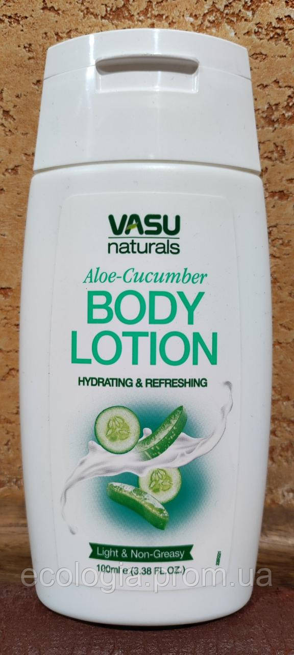 Васу Лосьон для тела алоэ и огурец 100 мл Vasu Body Lotion Увлажнение ...