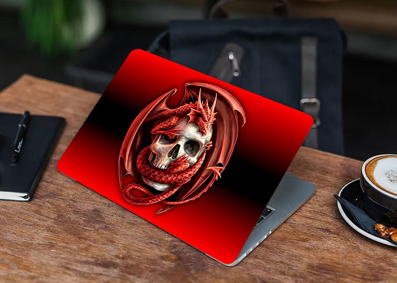 Наклейка на ноутбук - Red dragon skull (ID#1993963774), цена: 240 ...