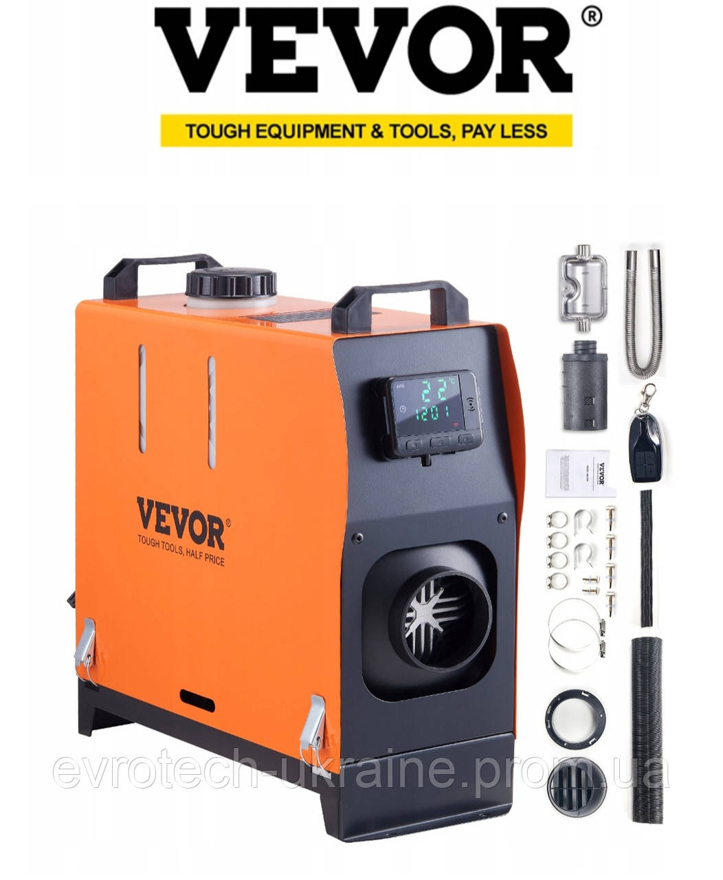 Автономка /WEBASTO/ Мощный дизенный обогреватель VEVOR 12V/8KW Вебасто ...