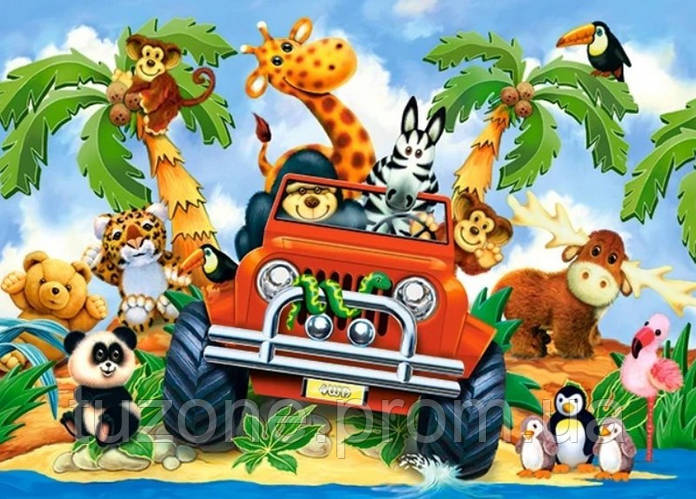 Castorland Puzzle 60 midi. Softies on Safari / Сафарі (ID#1994200115 ...