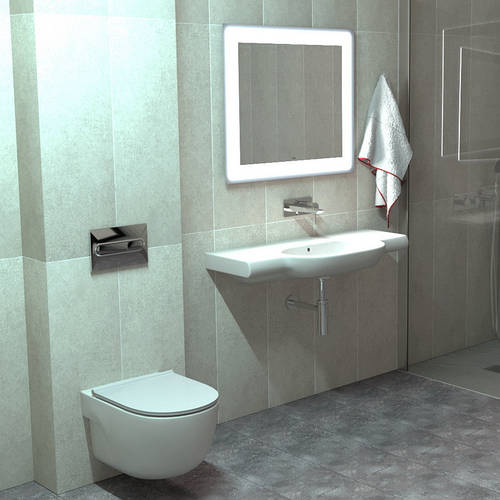 Унитаз подвесной Roca Meridian Rimless c крышкой Slim Soft-Close ...