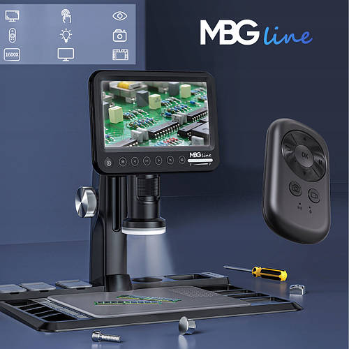 Цифровой микроскоп MBG Line H318 на штативе с монитором 7" 12MP ...