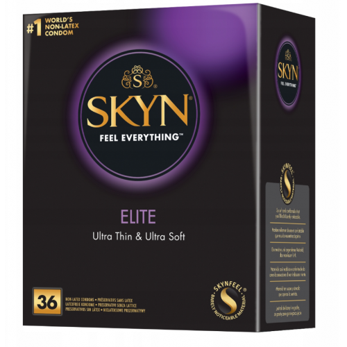 Презервативи SKYN Elite Супертонкі безлатексні, 36 шт./пач., преміум ...