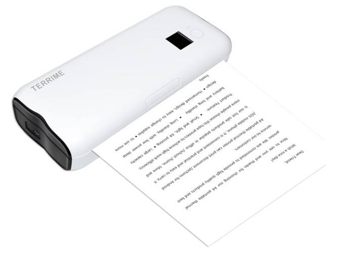 Портативний принтер, термопринтер формату А4, бездротовий Bluetooth ...