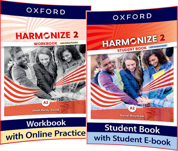 Harmonize 2. Student's+Workbook. Комплект книг з англійської мови. Підручник+Зошит. Oxford (ID ...