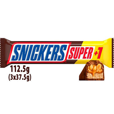 Батончик шоколадний SNICKERS Super+1, ціна: 46 ₴, купити на Prom.ua