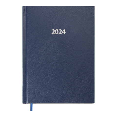 Дневник датированный Buromax 2024, A5, STRONG, бумвинил, Темно-синий ...