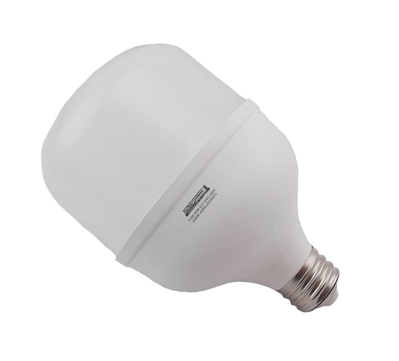 Лампа світлодіодна LED Bulb-T140-50W-E27-E40-220V-4000K-4500L ICCD TNSy ...