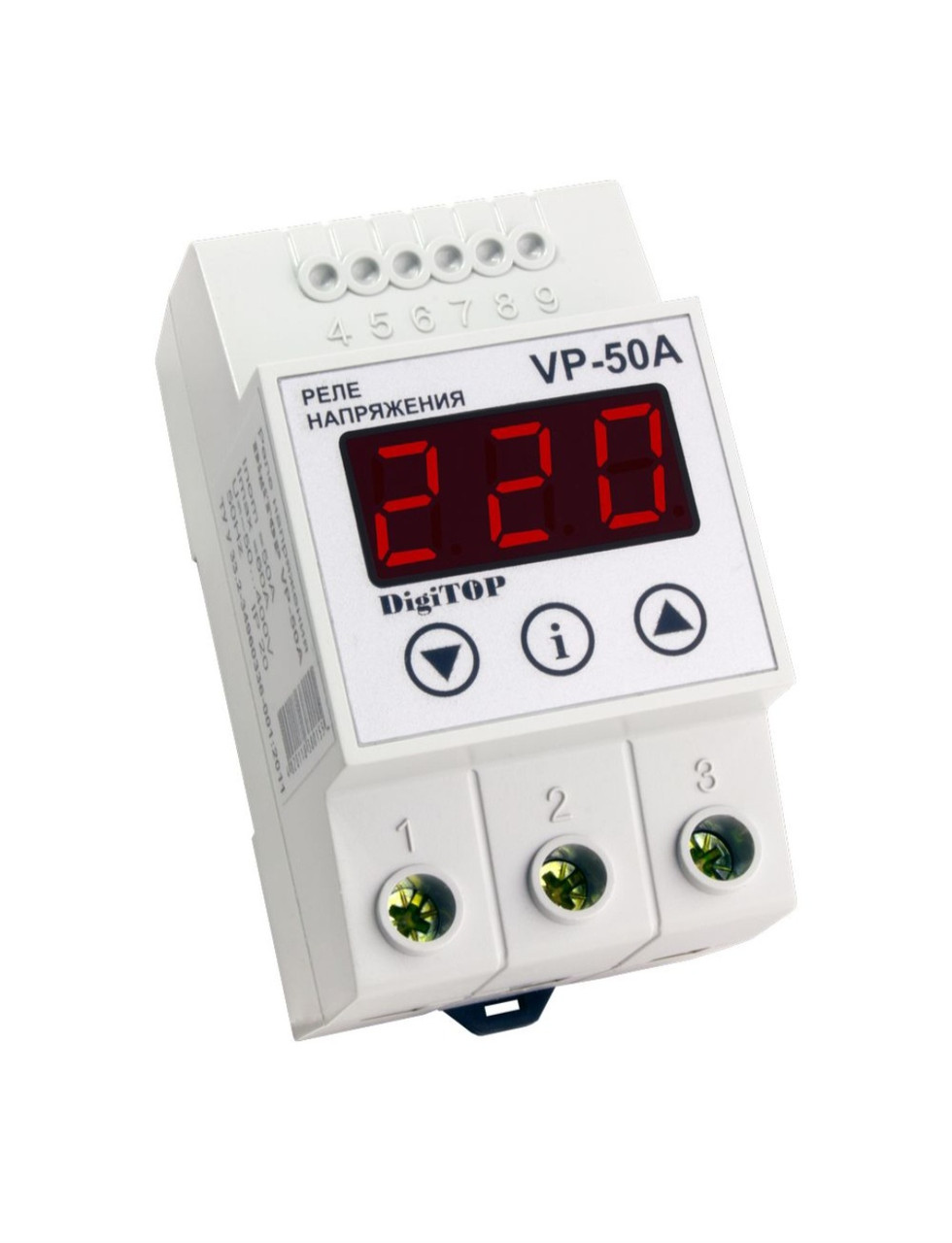 Реле напруги DigiTOP Vp-50A (ID#1946889550), ціна: 899 ₴, купити на Prom.ua