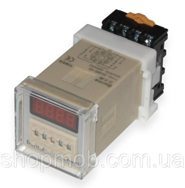 SM Реле времени DH48S-2Z с индикацией задержки времени + колодка для ...
