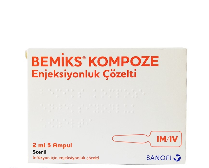 Инъекции БЕМИКС КОМПОЗЕ ( Б комплекс) / BEMIKS KOMPOZE 2 мл, 5 ампул ...