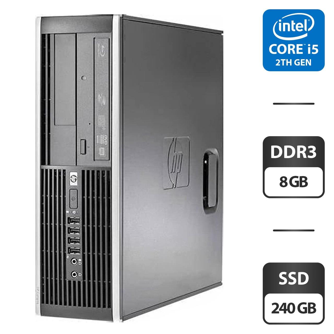 Компьютер HP Compaq Elite 8200 SFF/ Core i5-2400/ 8 GB RAM/ 240 GB SSD ...